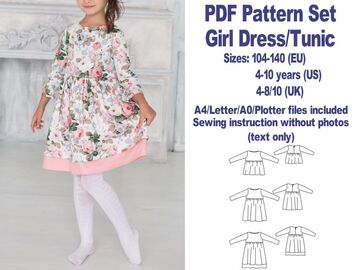Free Dress Pattern Ruffle Hem Dress Pattern Free PDF Dress Pattern Dress