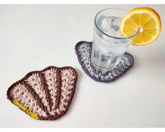 Scallop Coasters or Applique - Summer Crochet Pattern