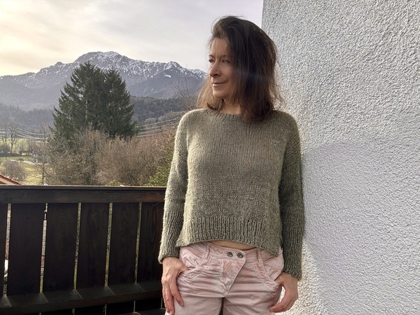 Strickanleitung | Leichter Basic Pullover SCHILF | einfach | nahtlos