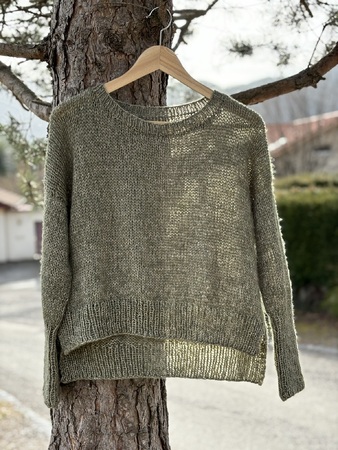Strickanleitung | Leichter Basic Pullover SCHILF | einfach | nahtlos