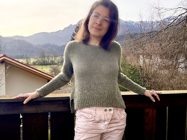Strickanleitung | Leichter Basic Pullover SCHILF | einfach | nahtlos