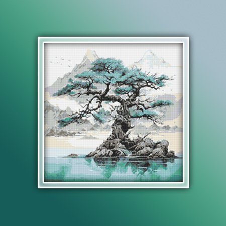 Asian Tree 1 Cross Stitch Pattern PDF Instant Download