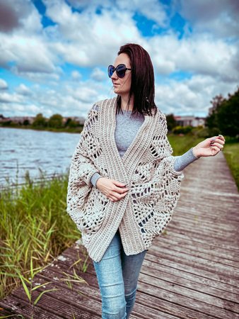 Crochet Pattern - Diamond Tears Cardigan
