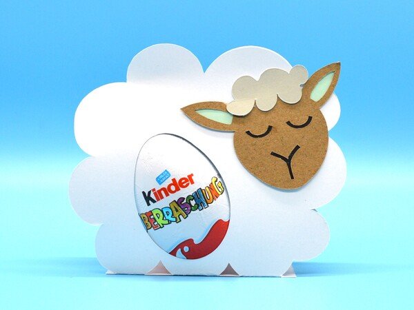 Plotterdatei Schaf zum Befüllen für Schokokugel Lolli Schokoeier