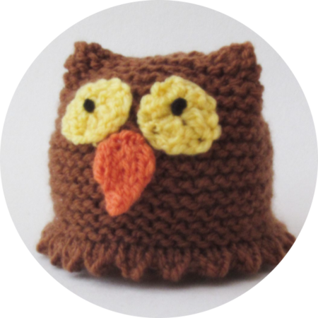 Owl Chocolate Orange Cosy Knitting Pattern