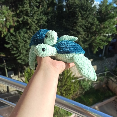 Baby turtle crochet pattern. Cute crochet turtle pattern. Amigurumi turtle