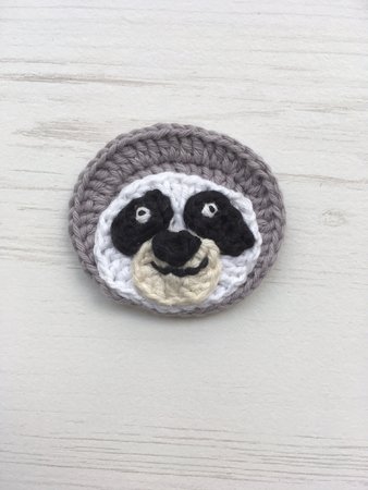 Sloth Appliqué Crochet Pattern