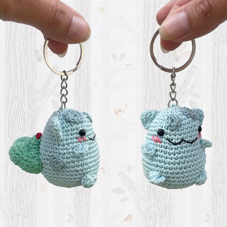 Bundle Crochet Pattern Amigurumi Keychain Anime Poke Animals Pika & Mew
