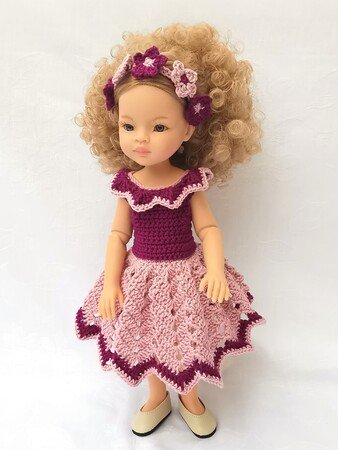 Puppenkleid MIA - für Paola Reina oder ähnliche Puppen 32 cm