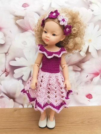 Puppenkleid MIA - für Paola Reina oder ähnliche Puppen 32 cm