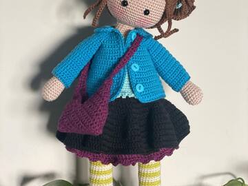 Realistic Doll Base Body Female. Crochet pattern