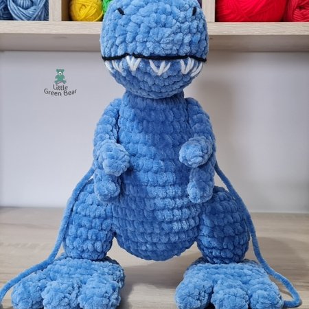 Tom the T-Rex Crochet Amigurumi Pattern (English)