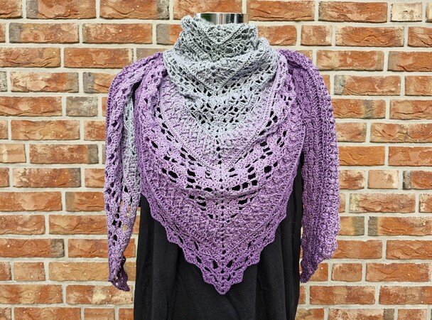 Häkelanleitung Dreieckstuch "Rhytia"