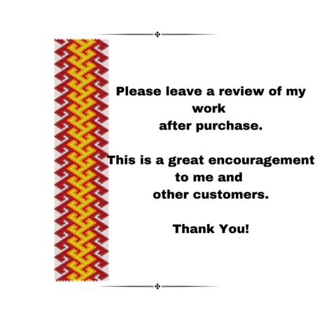 Fiery Edge Peyote Stitch Bracelet