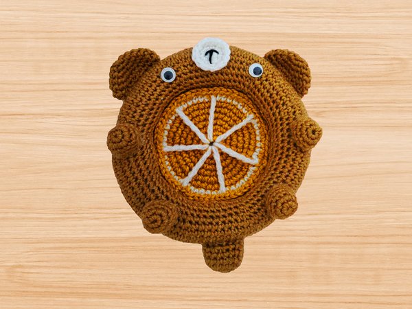Crochet Bear Coaster Pattern