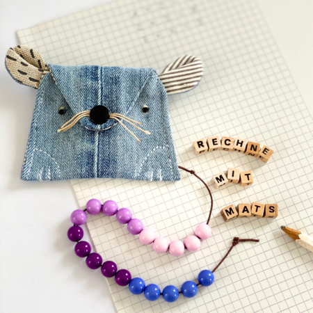 Coin purse sewing pattern, mouse wallet, neck pouch + math mouse