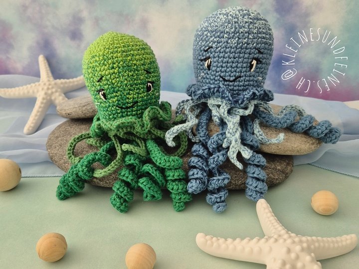 Häkelanleitung "Qualle Charly" - niedliche Qualle häkeln - PDF