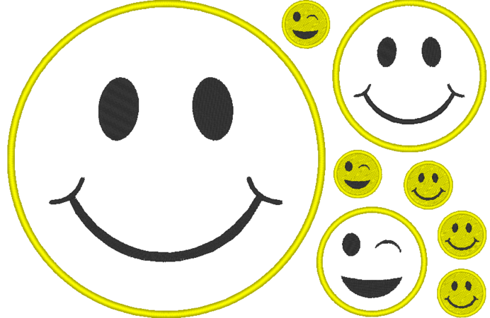 Stickdatei - Smiley