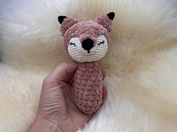 Crochet Pattern "Freddy the Fox" - Babyrattle