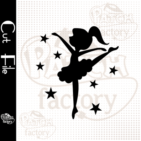 Plotterdatei, Schnittvorlage Ballerina, Balletttänzerin