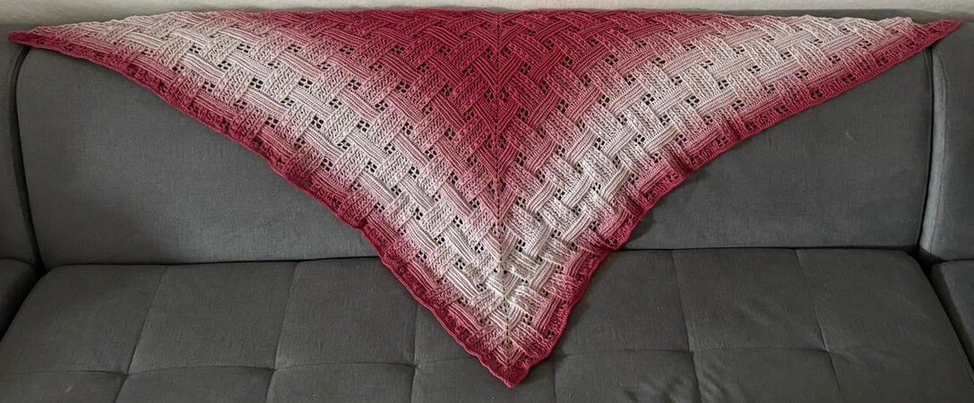 Crochet Pattern Triangular Scarf, Loop, Shawl "Rhea"