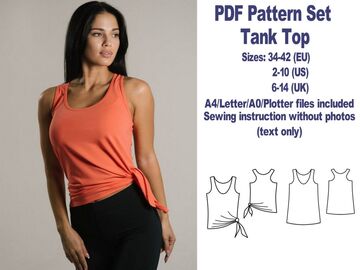 Cowl Neck Top Pattern Blouse Pattern Sewing Patterns PDF Sewing Pattern