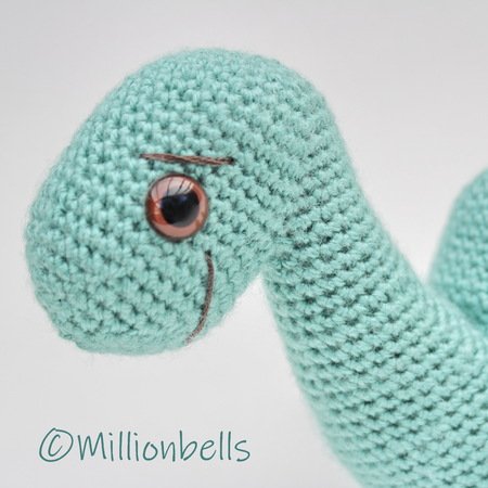 Loch Ness Monster Amigurumi Crochet Pattern Toy Dino Animal