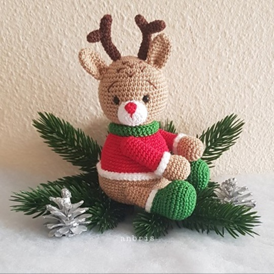 Häkelanleitung Rentier Rudolf - Rentier zum Befüllen