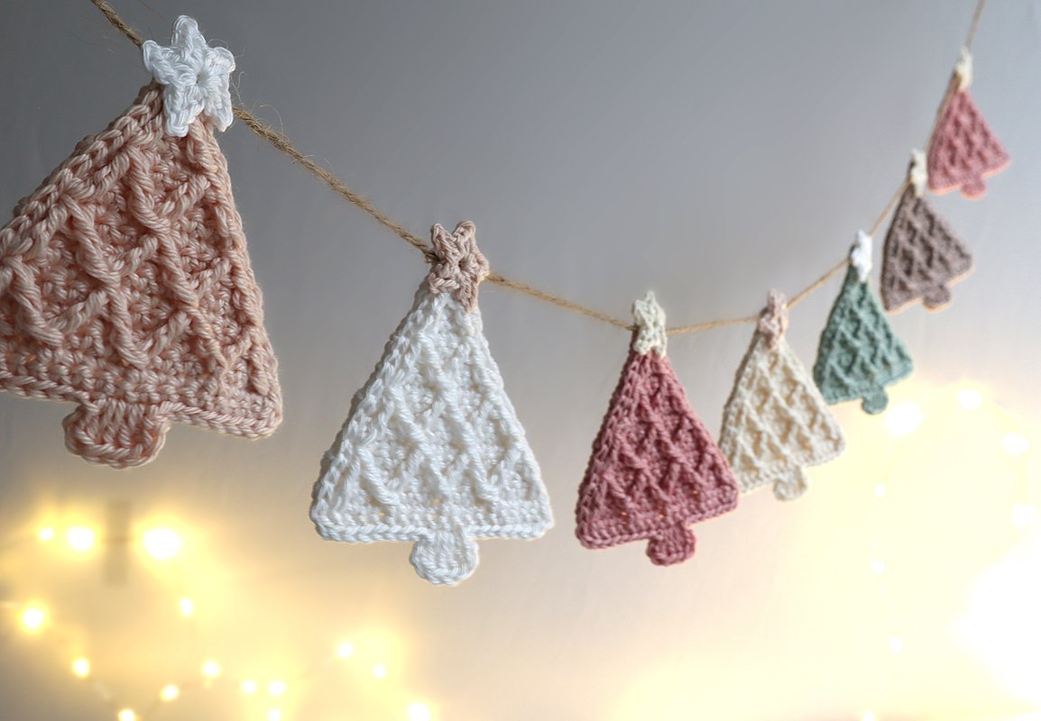 Cute Trees for Garland, Tree Decorations, Gift Tags - with Video Tutorial
