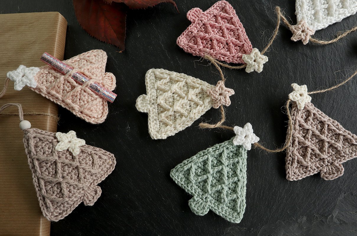 Cute Trees for Garland, Tree Decorations, Gift Tags - with Video Tutorial