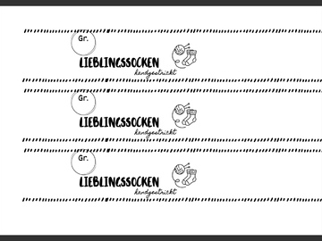 Sockenbanderole Zum Ausdrucken