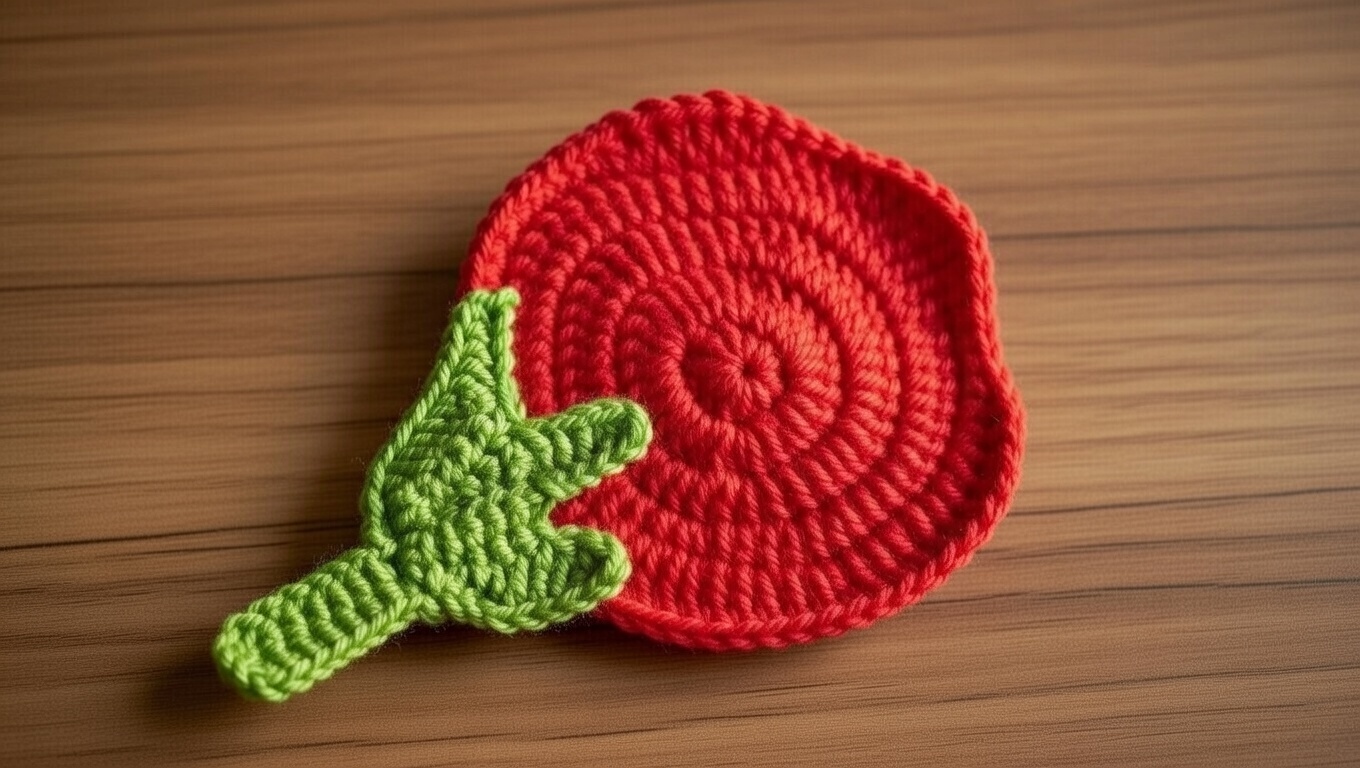 Crochet Tulip Flower Coaster Pattern | PDF + Video Tutorial