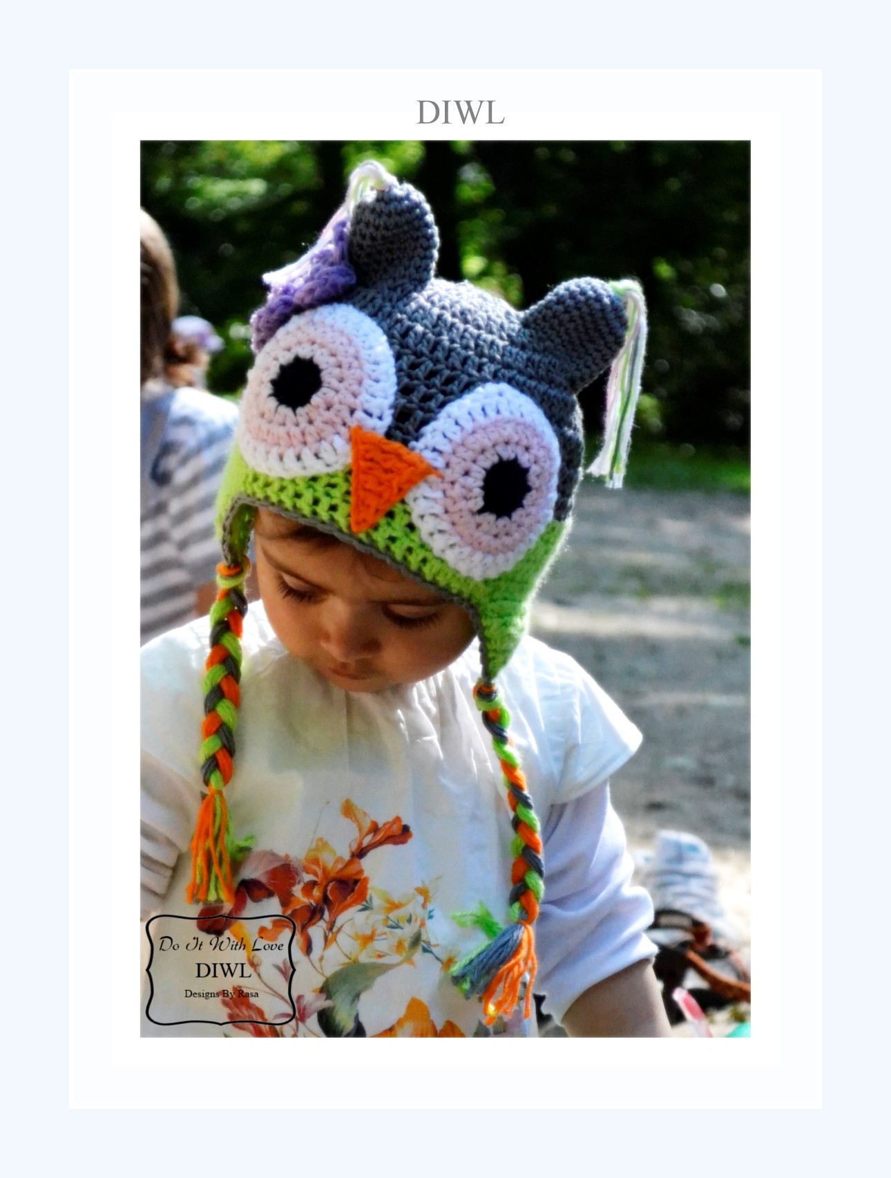DIWL Baby Kinder Mütze Eule Häkelanleitung