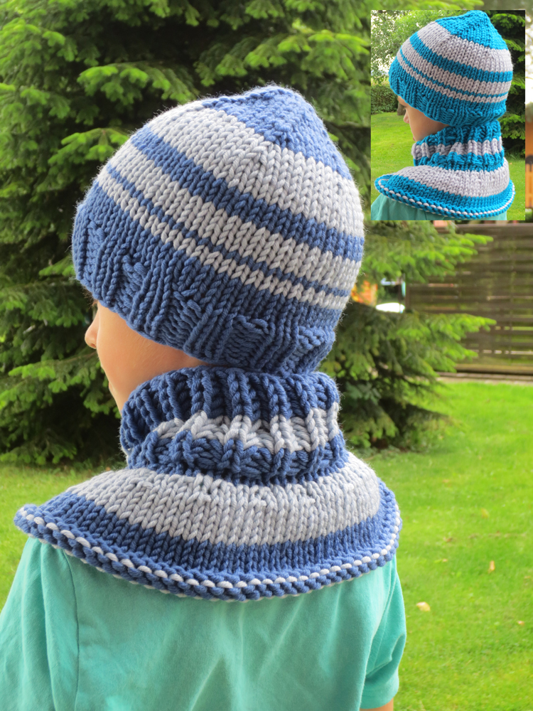 Kindermütze stricken // Kinderloop stricken