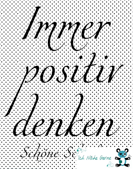 Plotterdatei Positiv Denken