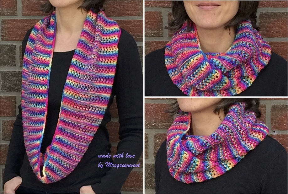 Strickanleitung für Loop "Regenbogen"