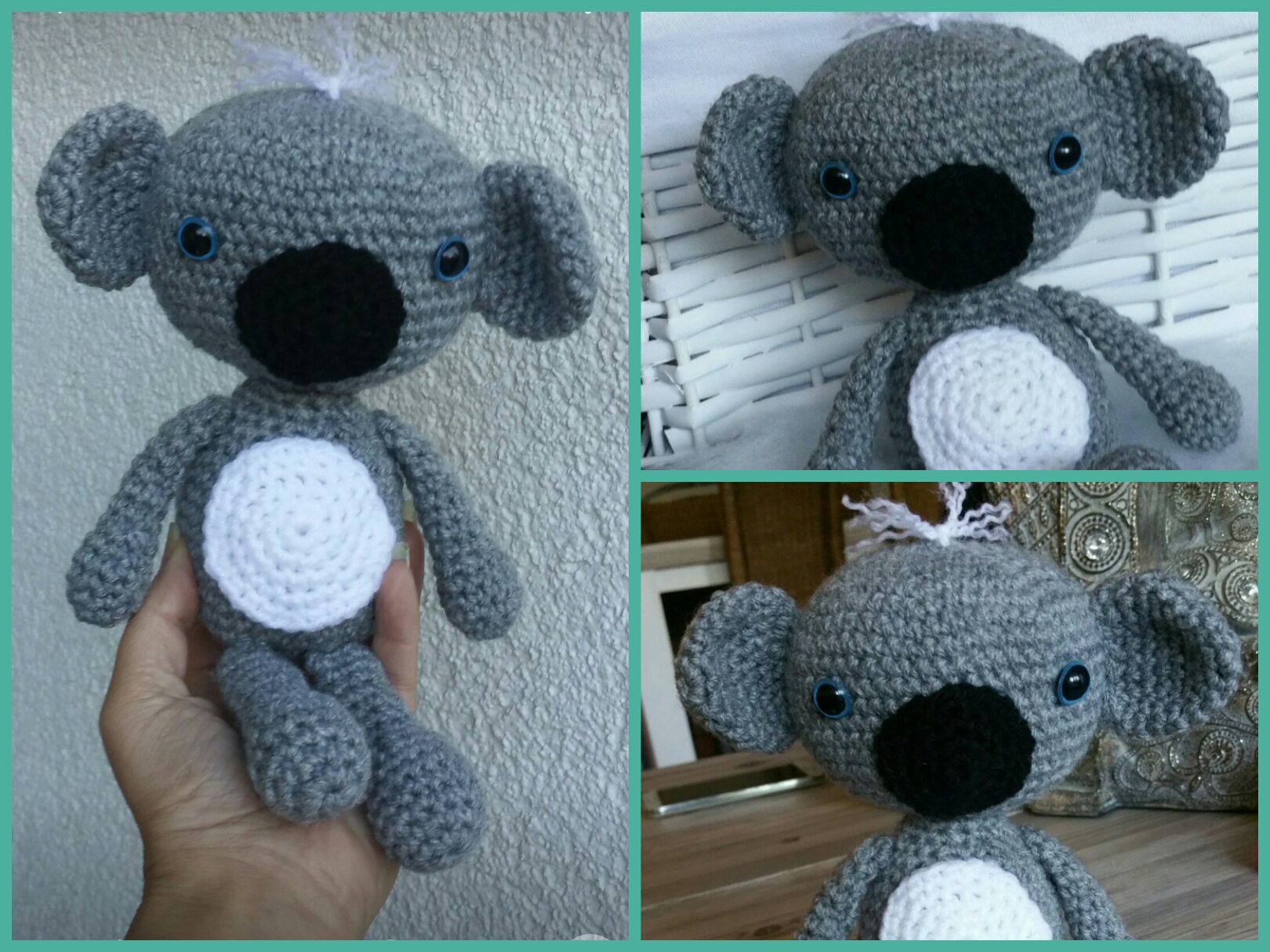 Häkelanleitung Paul Koala - ca.26 cm groß