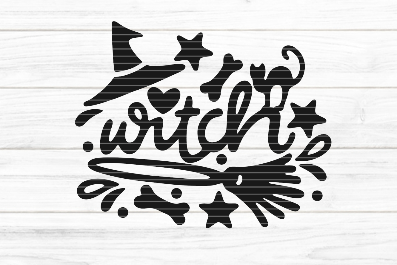 witch Plotterdatei SVG DXF FCM