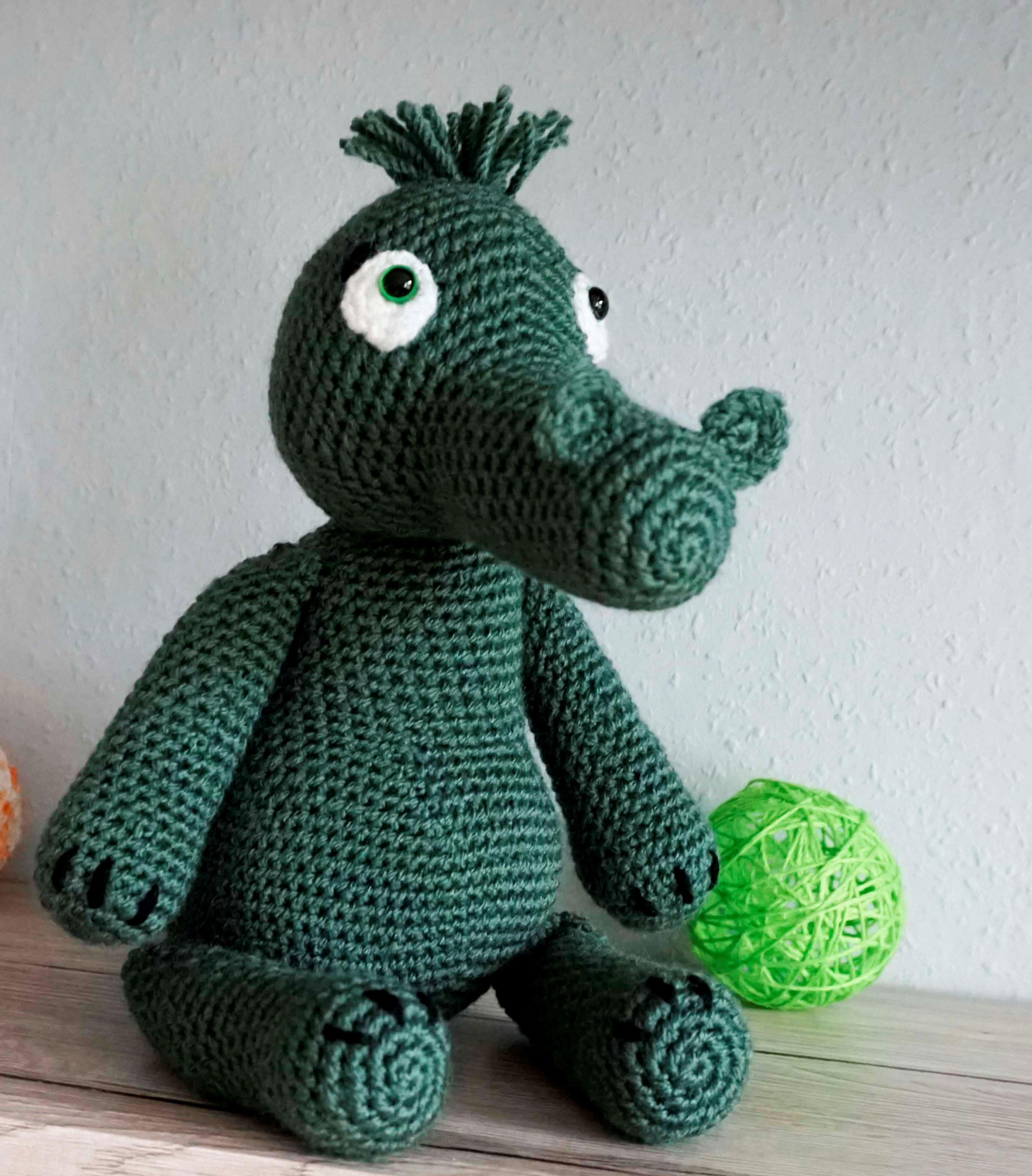 Crochet Pattern for the Crocodile Kroki - Amigurumi Aquatic Animal