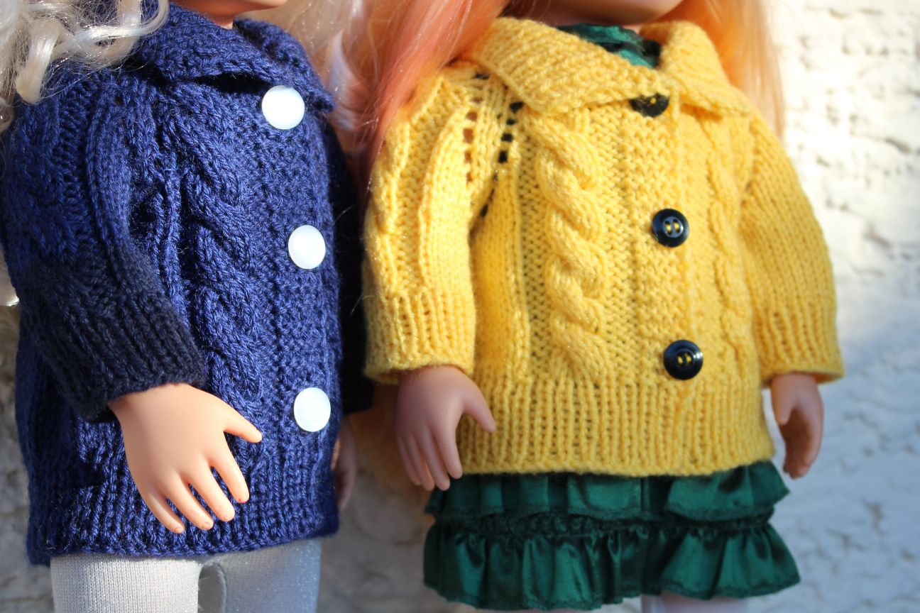 Dolls Jacket Knitting Pattern