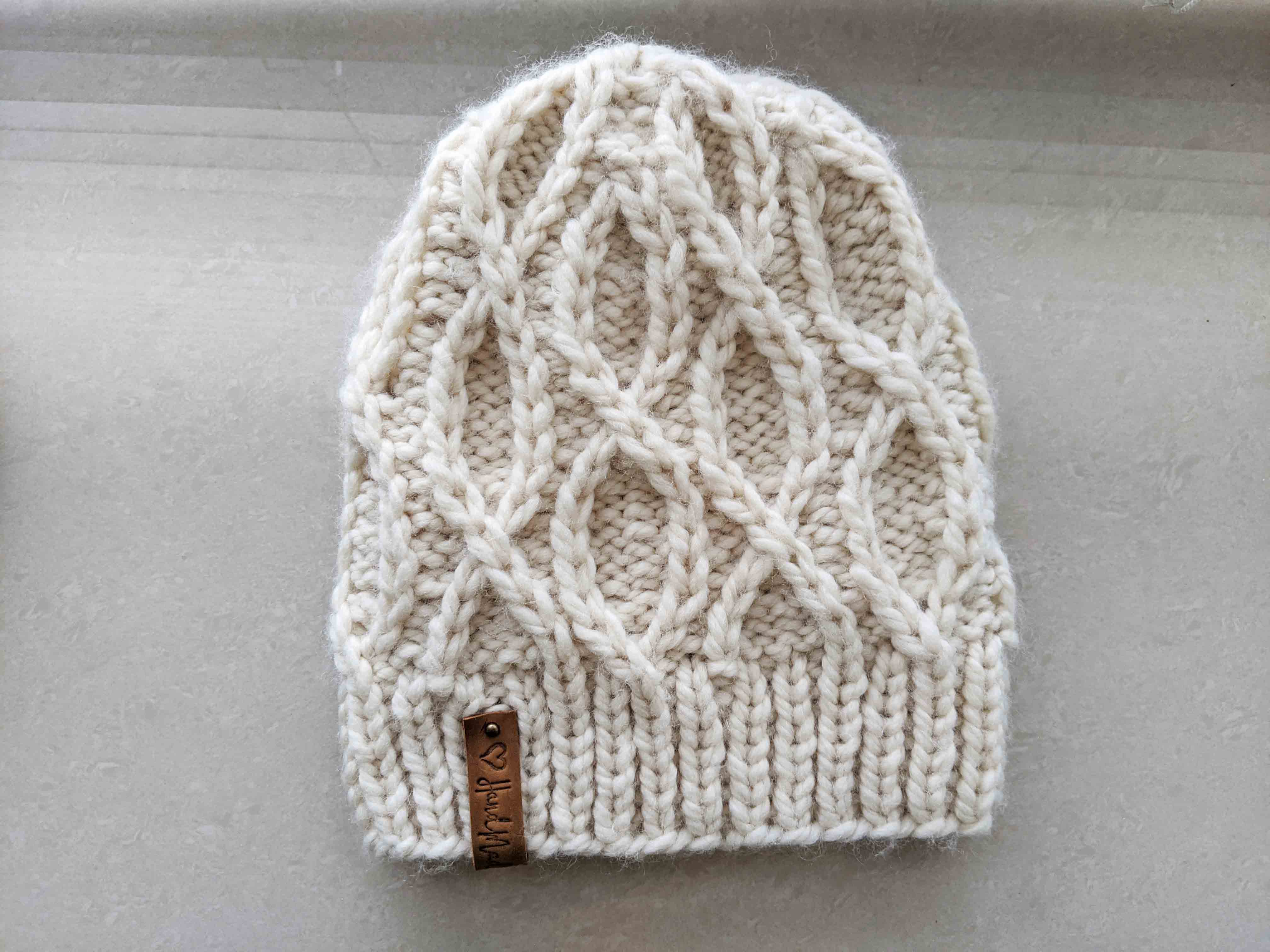 Pattern Bulky DNA Style Knit Hat