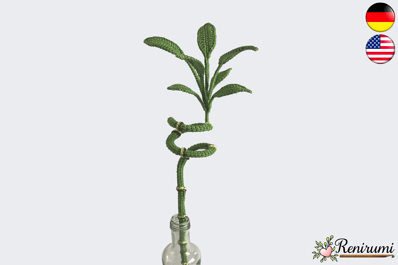 Crochet pattern lucky bamboo