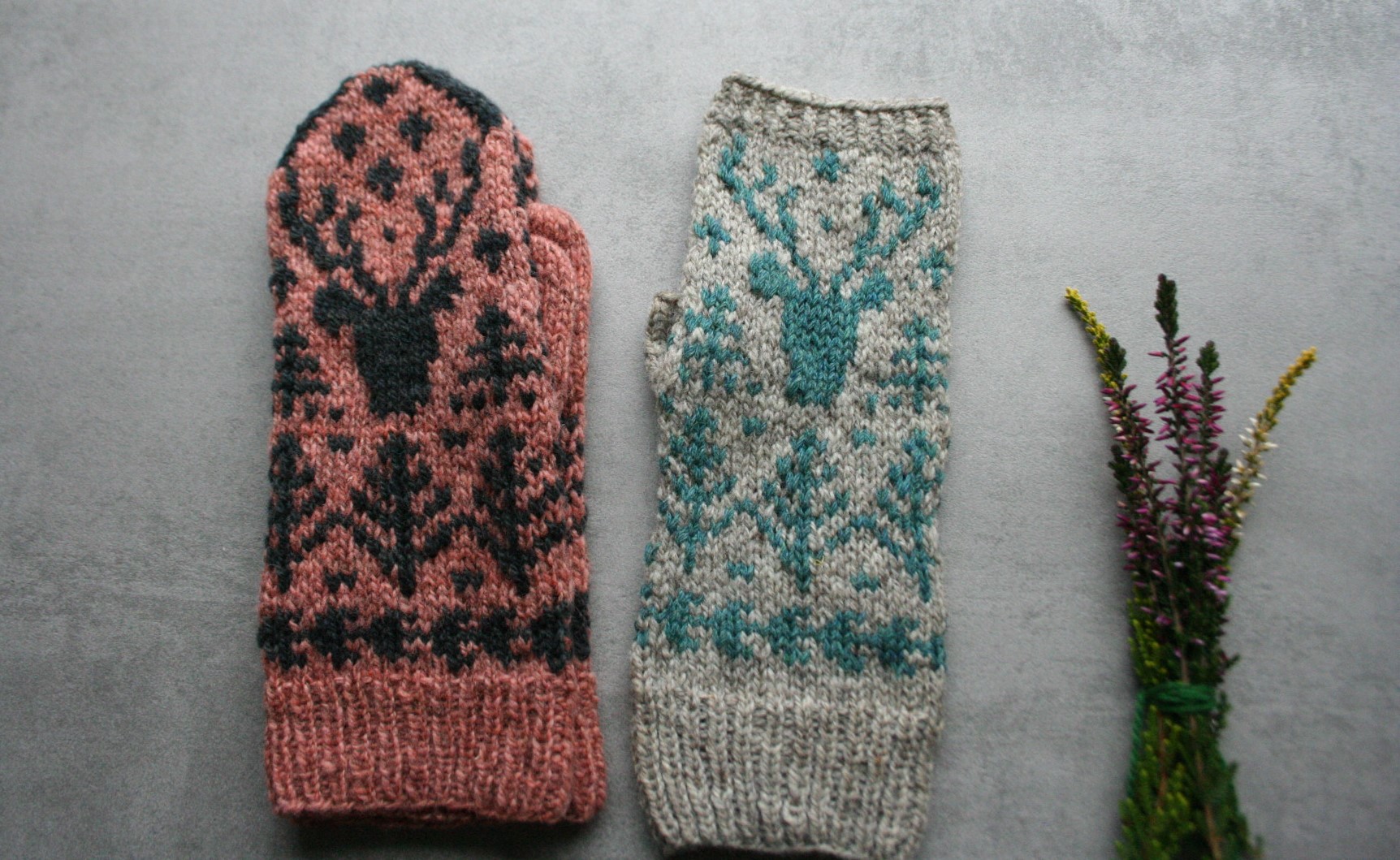 Maika mitts and mittens knitting pattern in english and german for ...