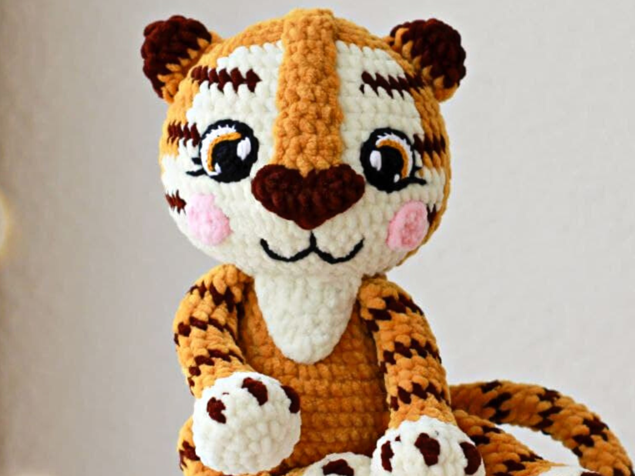 Diego the tiger cub crochet pattern amigurumi