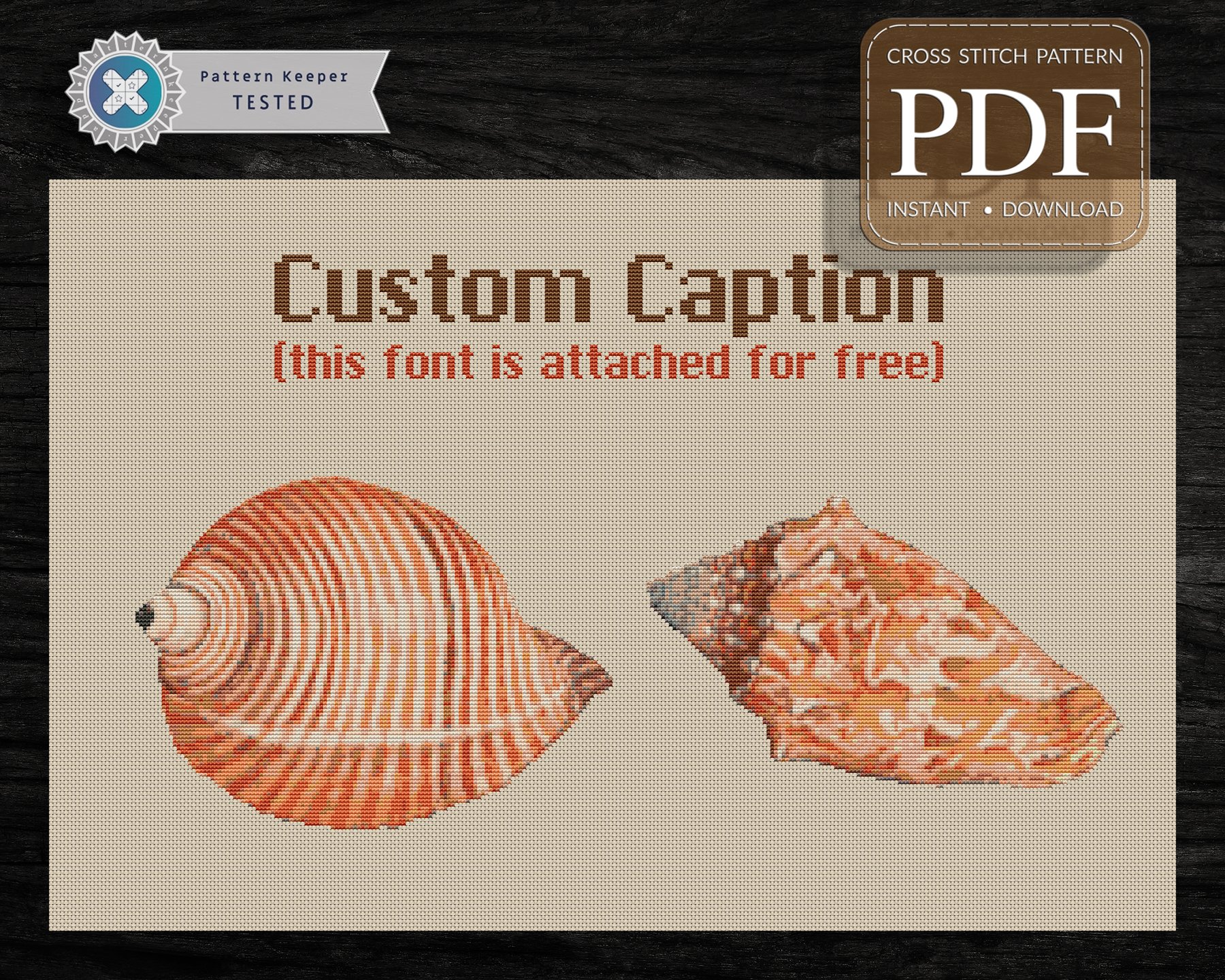 Conch Shells > Cross Stitch Pattern PDF