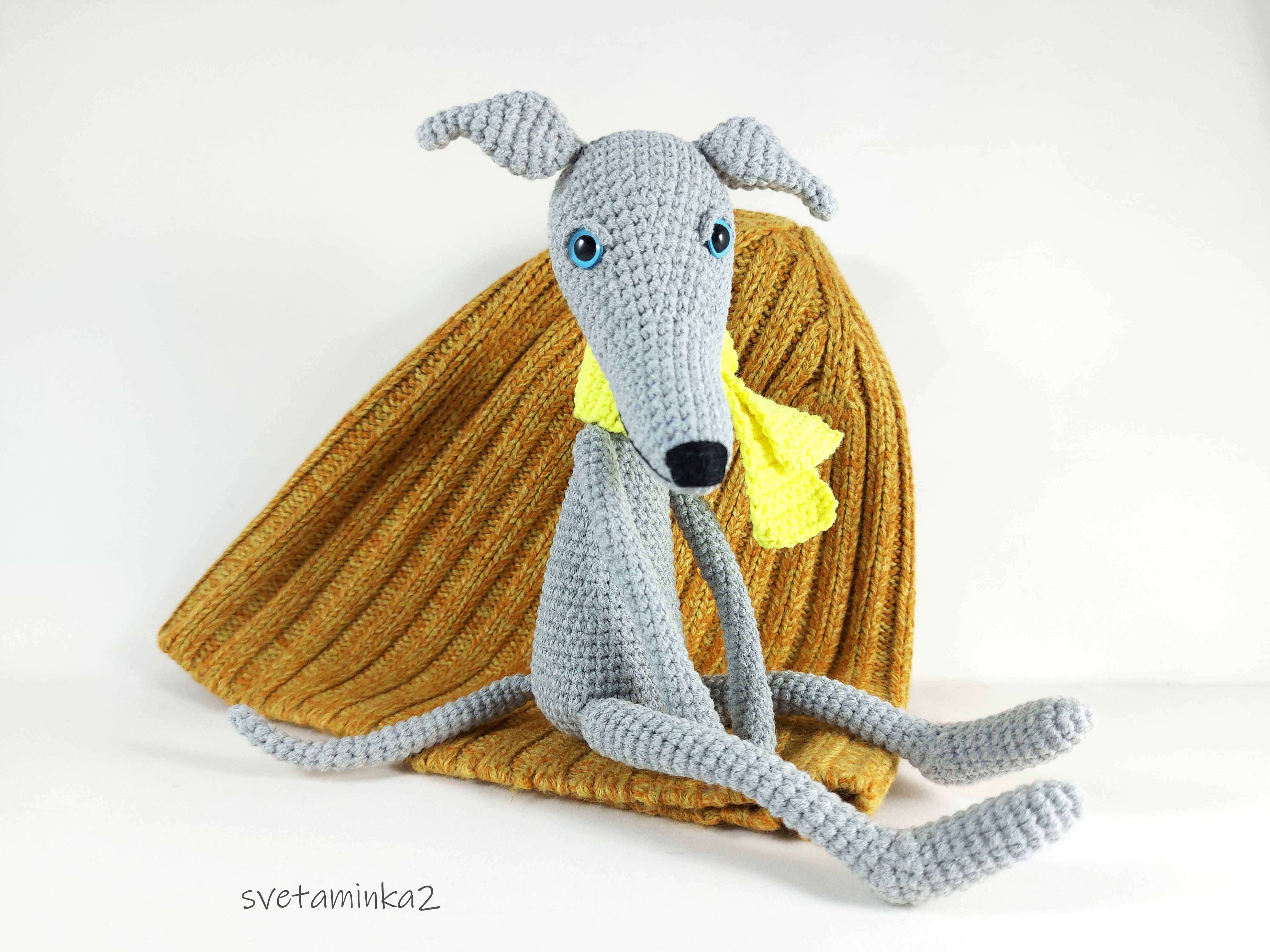 Greyhound Crochet Pattern Amigurumi Greyhound Pattern Crochet Amigurumi Dog