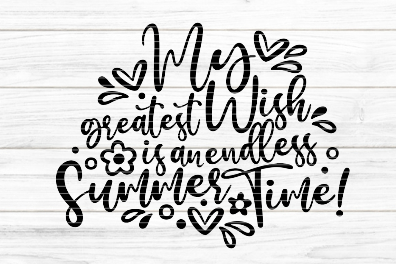 endless Summer Plotterdatei SVG DXF FCM