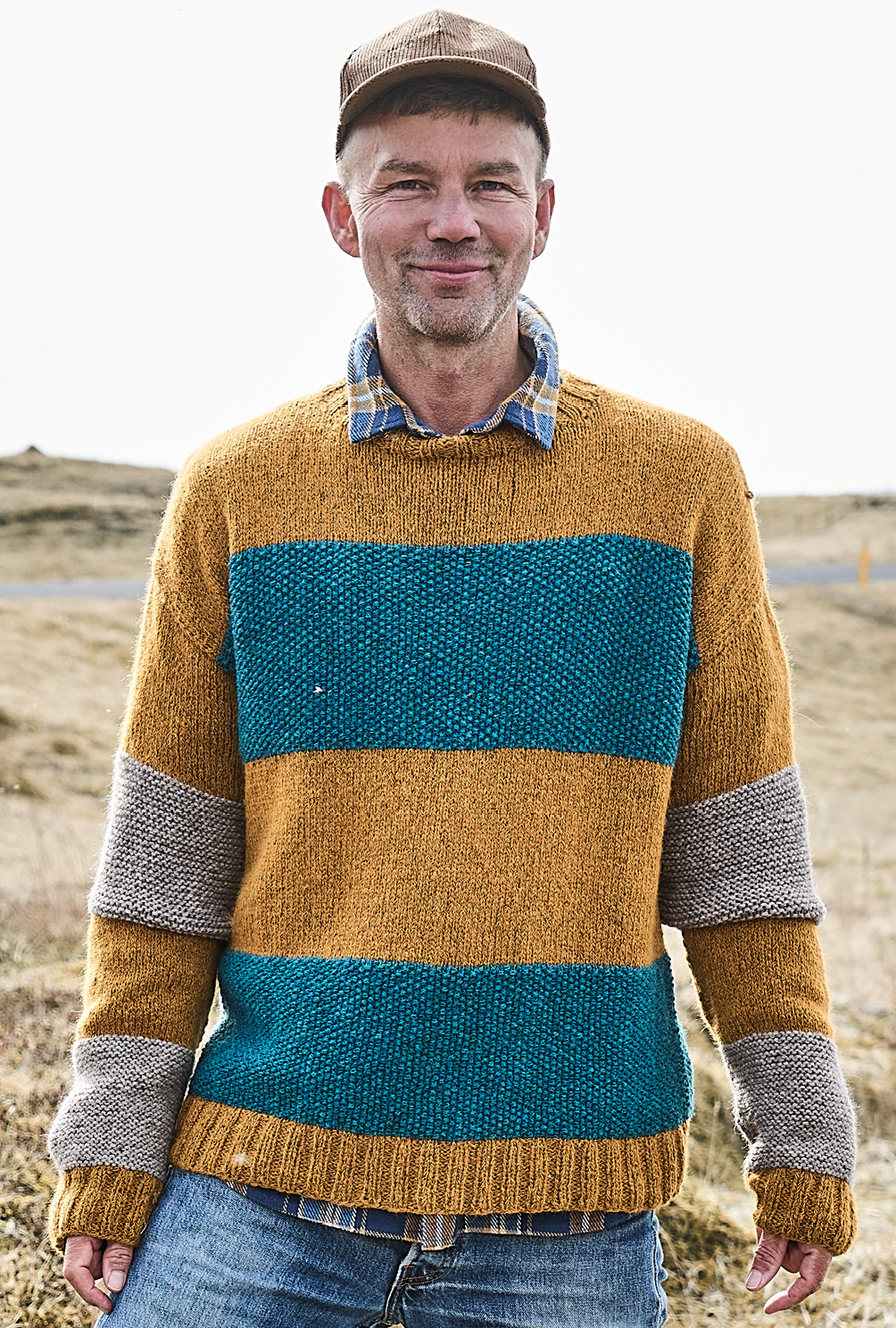 Gestreifter Herrenpulli