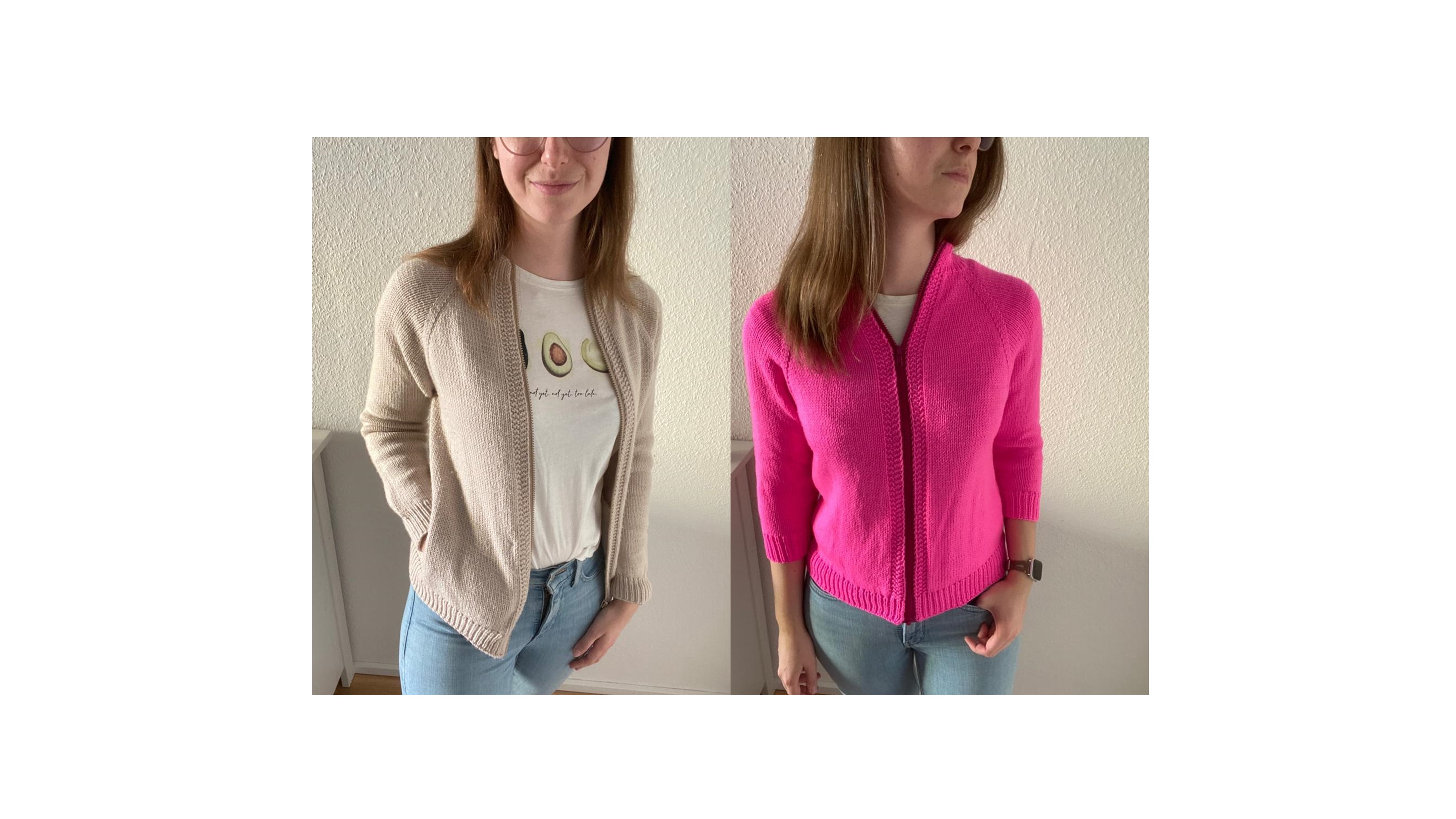 Cardigan "Zip Me Up Cardigan" Knitting Pattern