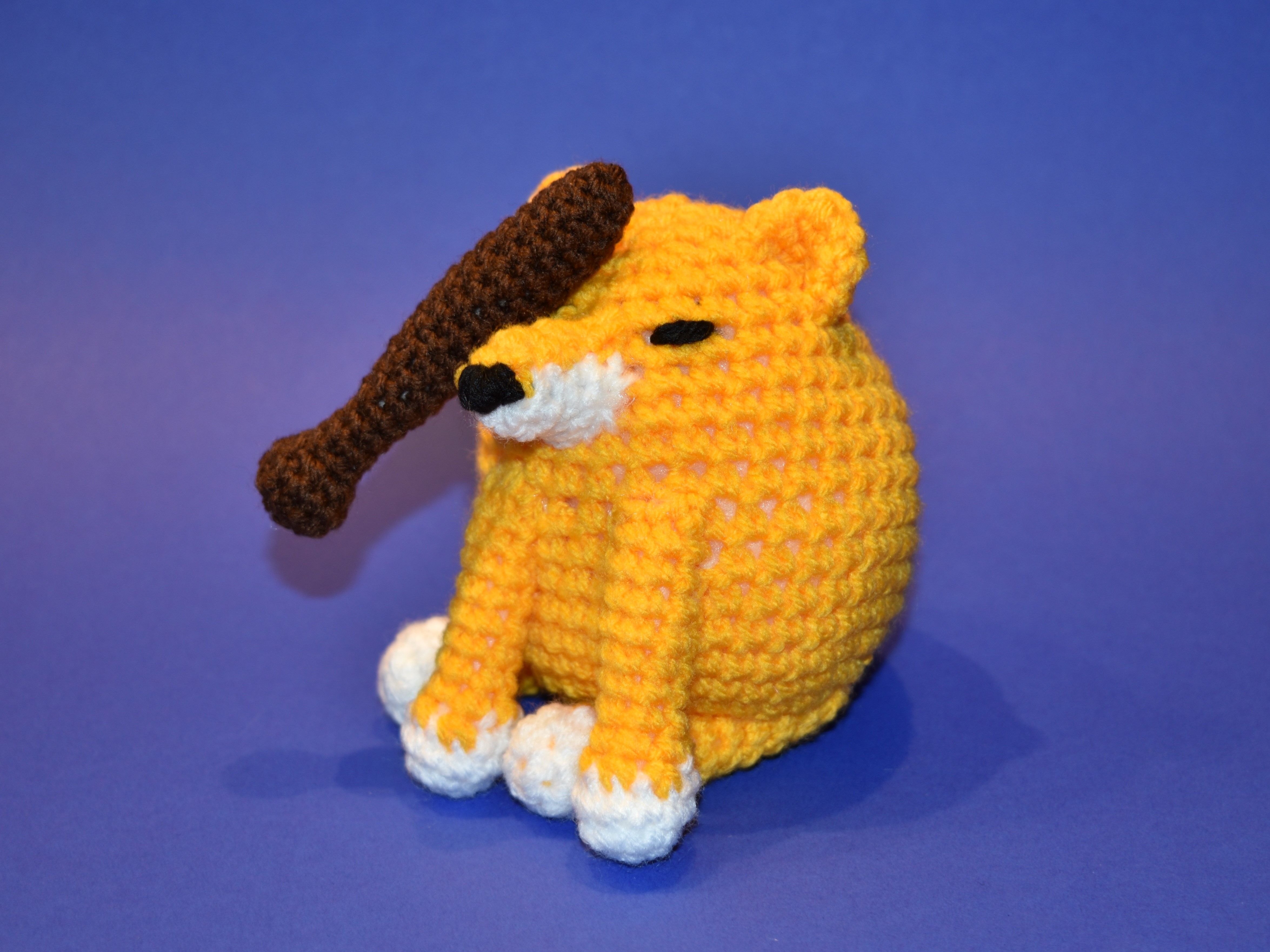 Shiba Inu DOG with mace • BONK! Doge Meme • Crochet Pattern • Amigurumi PDF